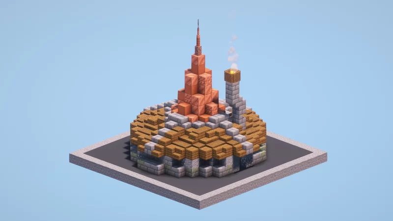 Rounded Medieval House Minecraft Map