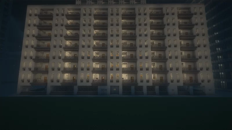 regular apartment building Minecraft Map