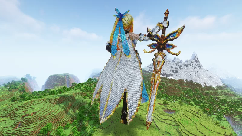 Minecraft Mirai Akari Statue Minecraft Map