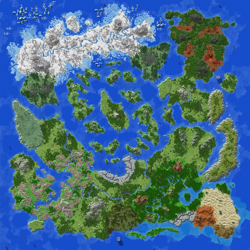 Doounges - 8000x8000 | 1.21+ | Landscape & Survival Map | Dungeon ...