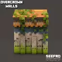 Overgrown medieval wall designs Minecraft Map