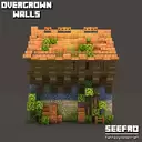 Overgrown medieval wall designs Minecraft Map