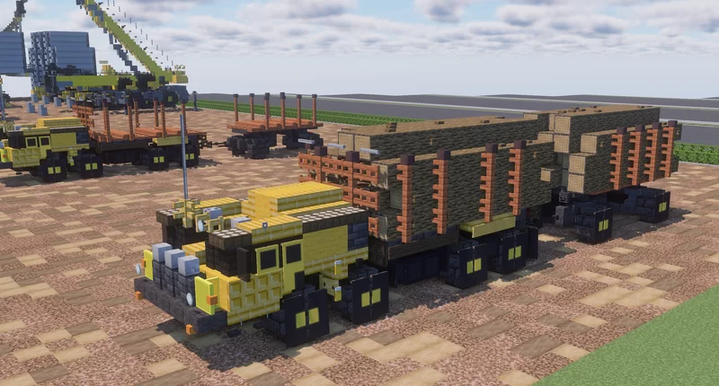 MAZ-543 8x8 Log Carrier (1.5:1 Scale) Minecraft Map