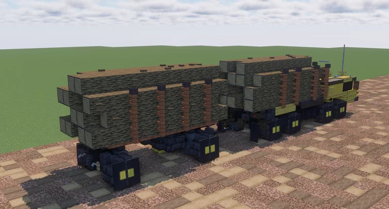 MAZ-543 8x8 Log Carrier (1.5:1 Scale) Minecraft Map
