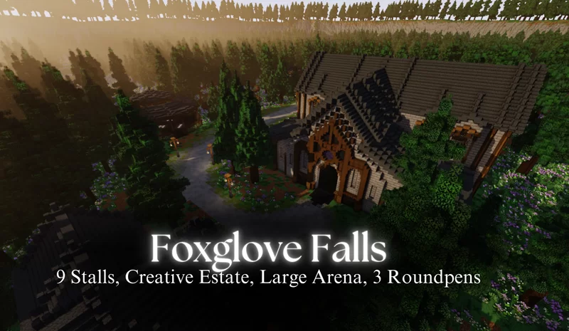 Foxglove Falls - SWEM Equestrian Stables (Modded 1.18 & 1.20) Minecraft Map