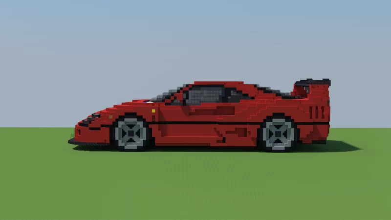 Ferrari F40 LM [20:1 Scale] Minecraft Map