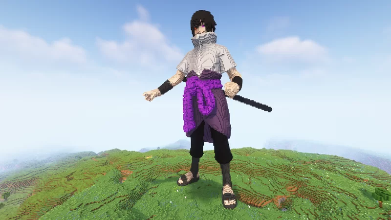 Minecraft Sasuke Uchiha Teen Statue Minecraft Map