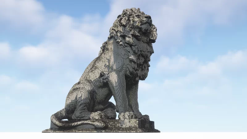 Lion Statue Minecraft Map