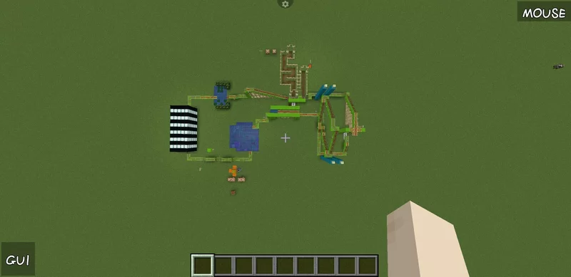 My first ever rollercoaster Minecraft Map