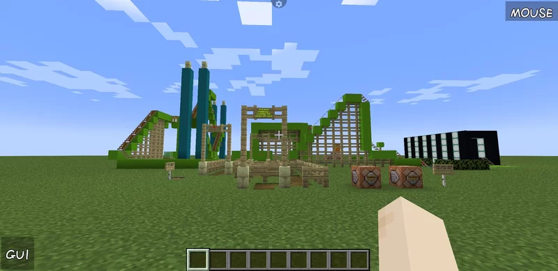 My first ever rollercoaster Minecraft Map