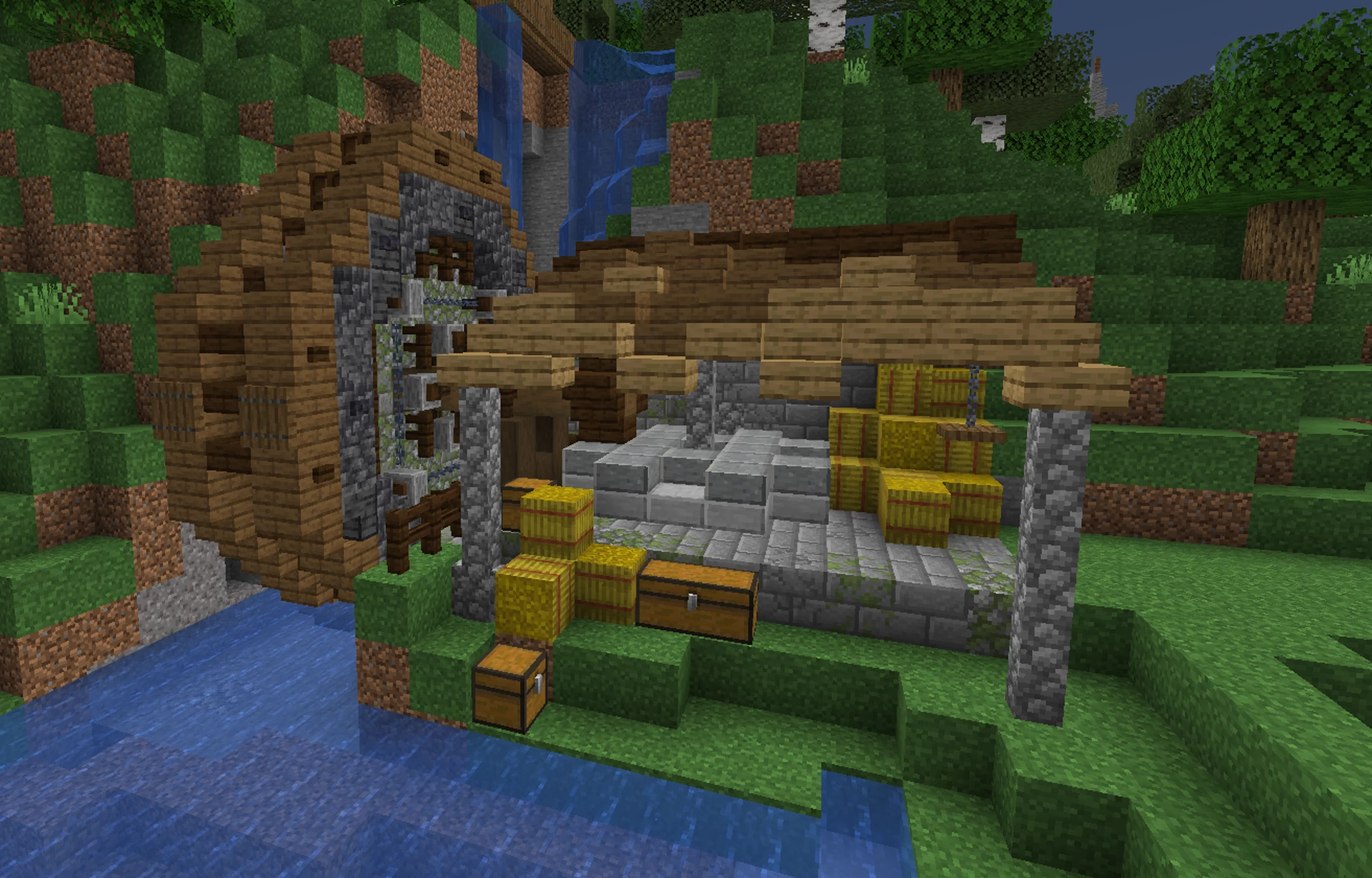 Minecraft Water Mill Building Plans