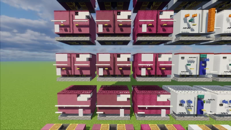 【マイクラ】JR/JRF/JNR/co. Train Containers Minecraft assets (1.5:1) Minecraft Map