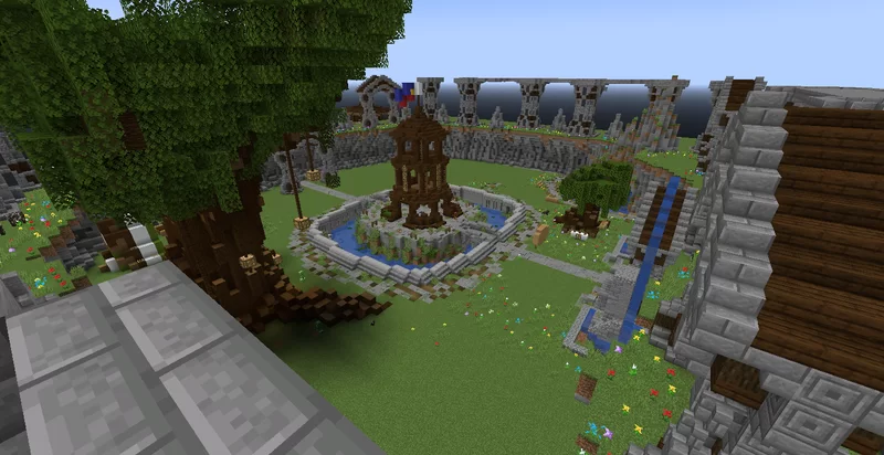 Small Medieval Hub Minecraft Map