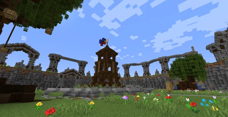 Small Medieval Hub Minecraft Map