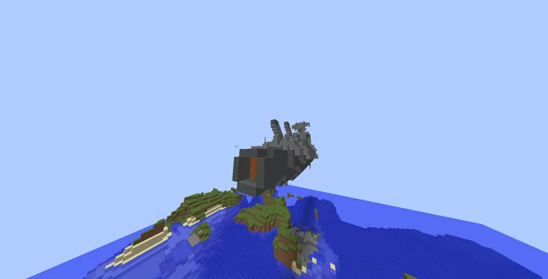 "Signus" Space Battleship (Exterior+Interior) Minecraft Map