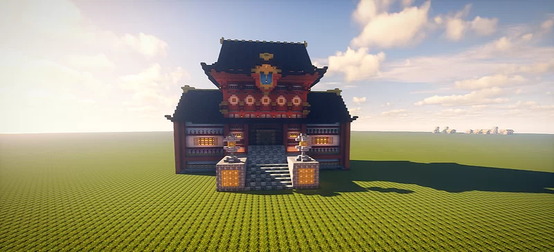 Japanese Shrine Schematic Minecraft Map