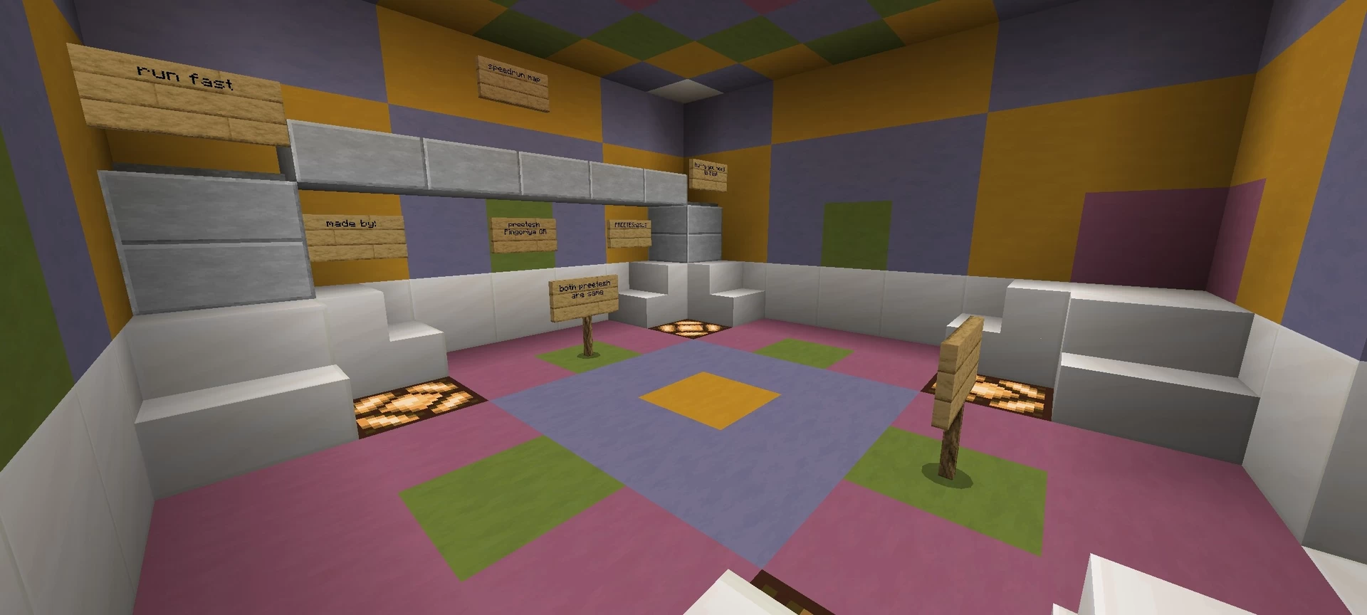 Sprint Speedrun Parcour Minecraft Project