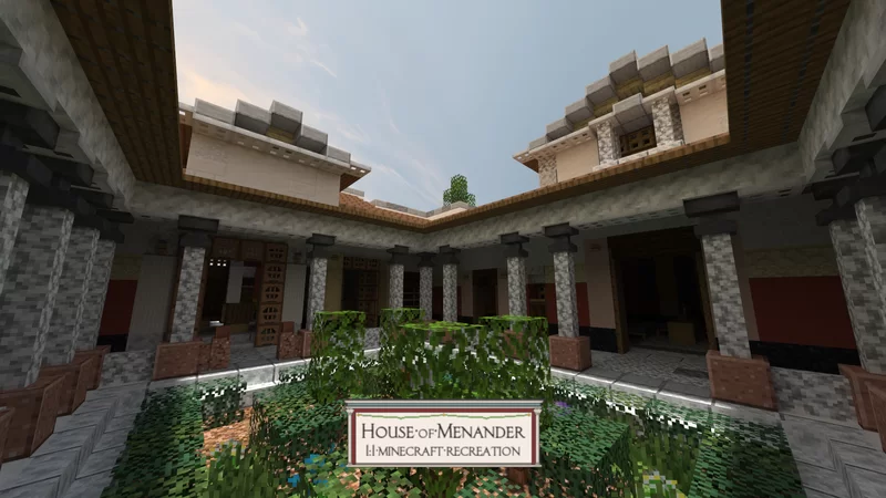 House of Menander (Pompeii 79 AD - 1:1 Minecraft Recreation Project ...