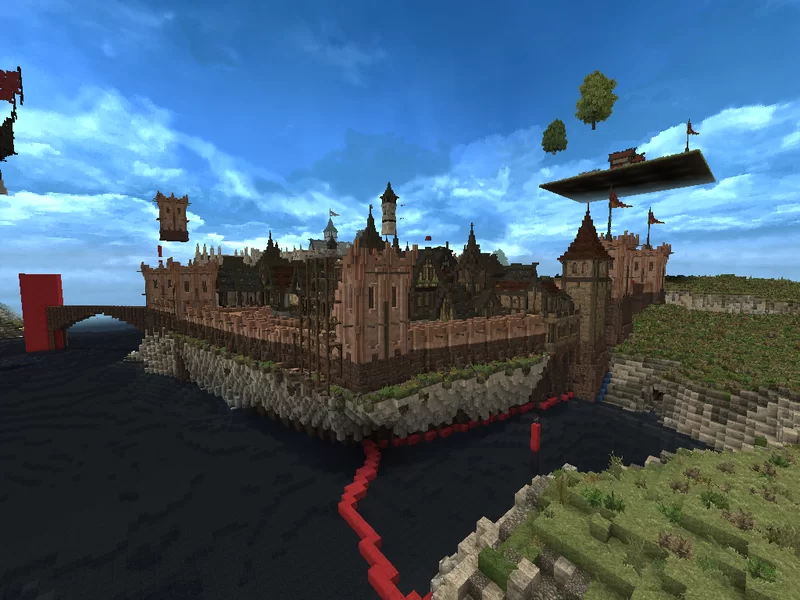 'Kearkstead' A medieval Human Harbor City | Conquest Reforged Minecraft Map
