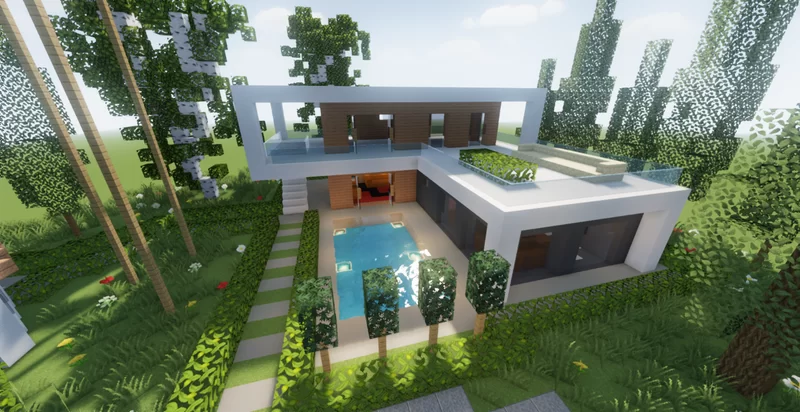 Modern House (Map + Schem) Minecraft Map