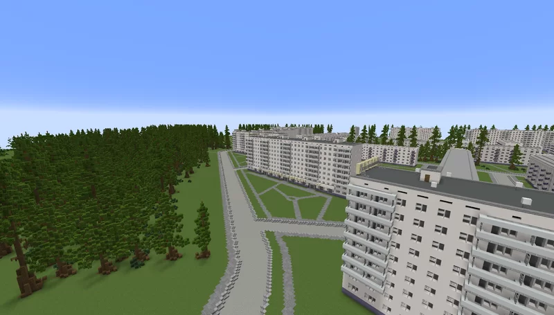 Soviet town Minecraft Map