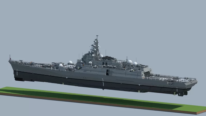 Mikasa-class Missile destroyer [Fictional][Remake] 1.5:1 Minecraft Map