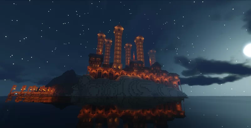 Small city ancien on a small island Minecraft Map