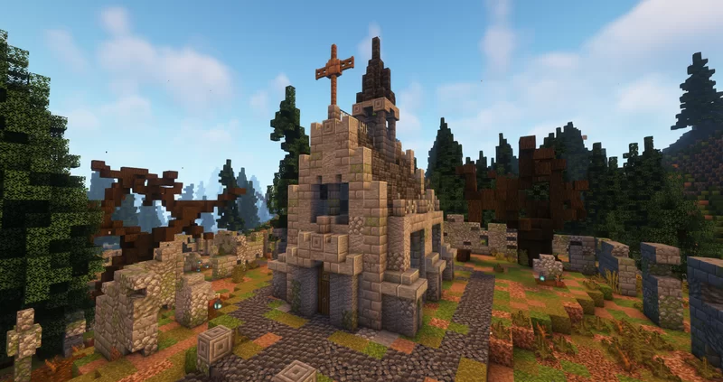 Graveyard Chapel Minecraft Map