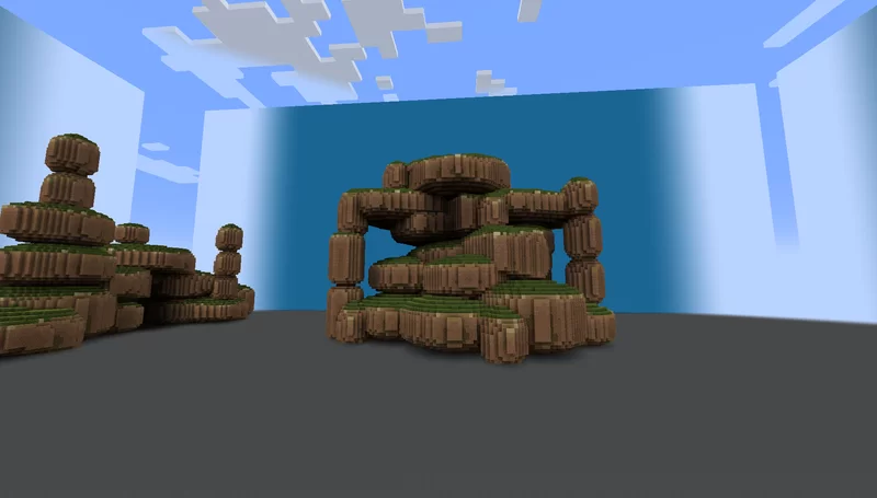 Terrain assets #4 - Beige Minecraft Map