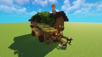 Wagon Minecraft Maps with Downloadable Schematic for Java Edition