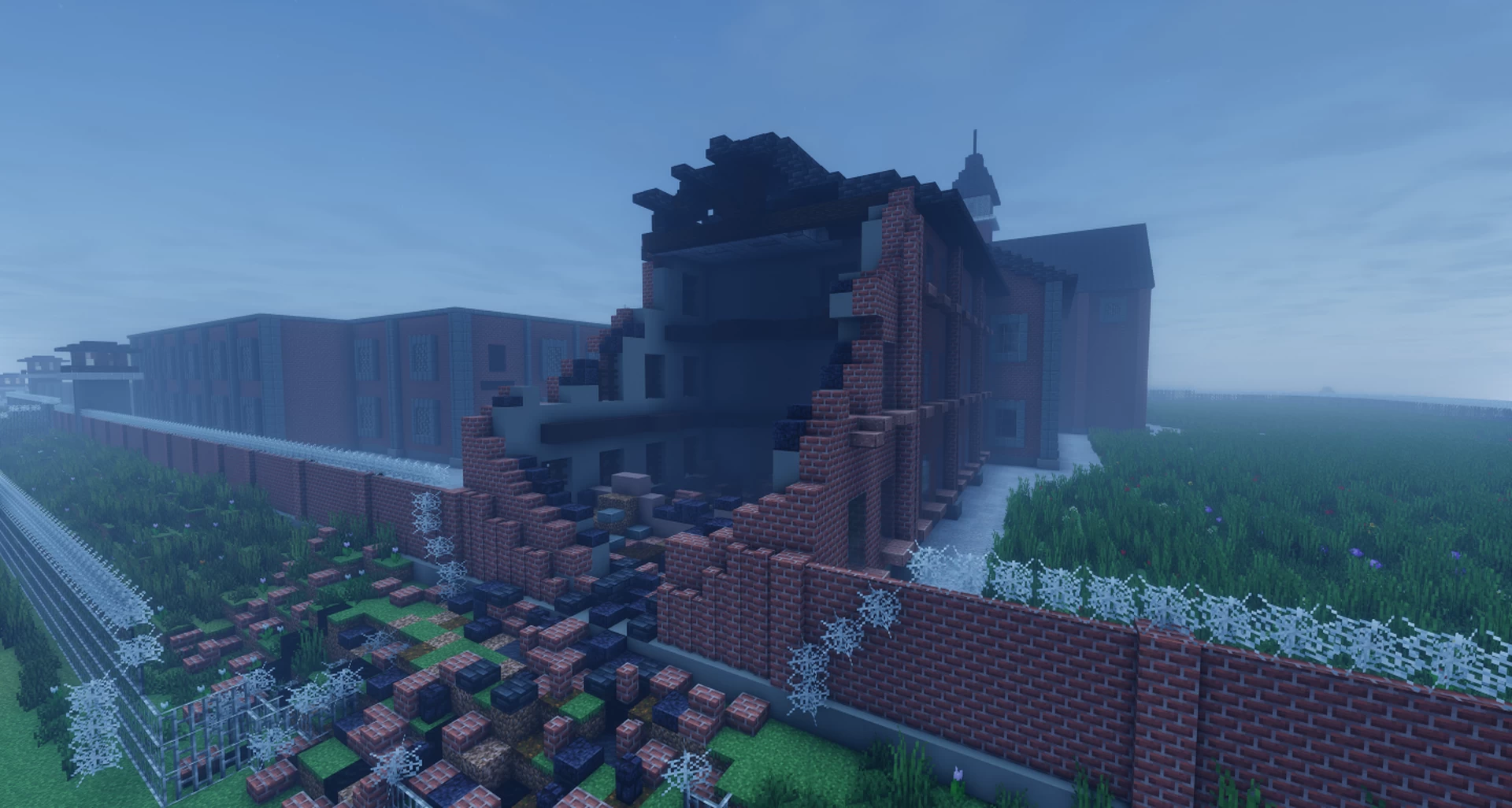 Minecraft The Walking Dead Prison Survival Horror Map