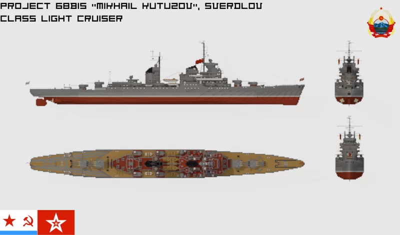 Soviet navy: Project 68bis ''Mikhail Kutuzov'',Sverdlov-class light ...