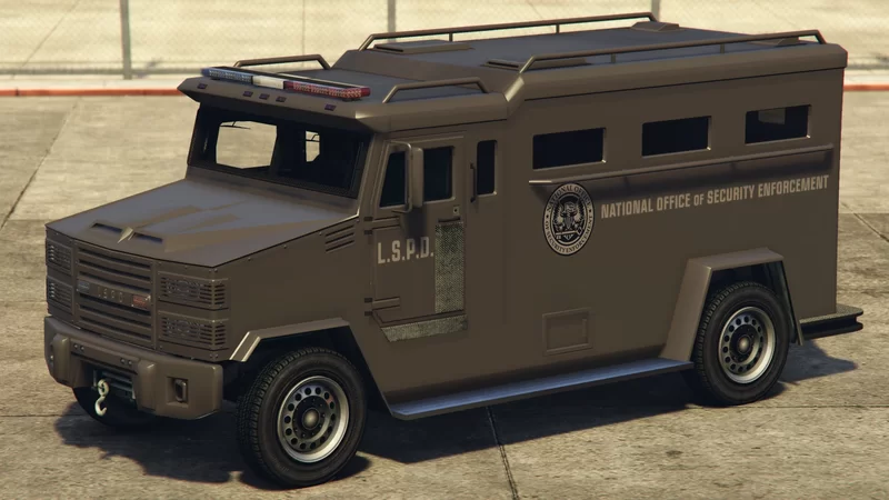 GTA V: Police Swat/Riot Van Minecraft Map