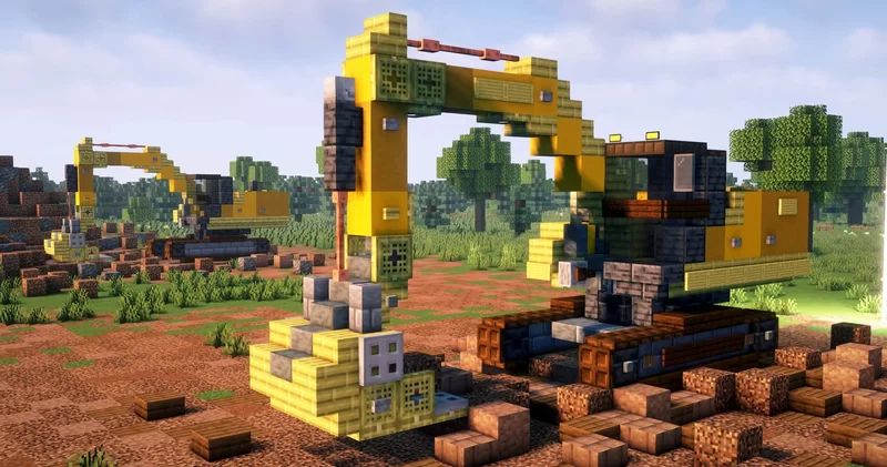 CAT 336 Excavator Minecraft Map