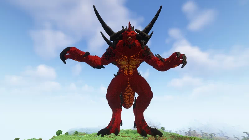 Minecraft Diablo Statue Minecraft Map