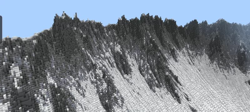 Snowy Mountains 2k*2k for java & bedrock Minecraft Map