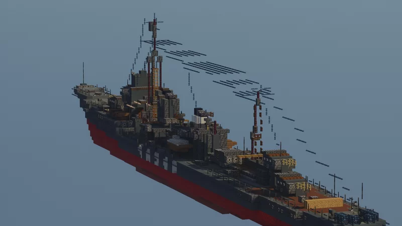 IJN TOKITSUKAZE | 1:1 Scale Kagero class | Minecraft Map