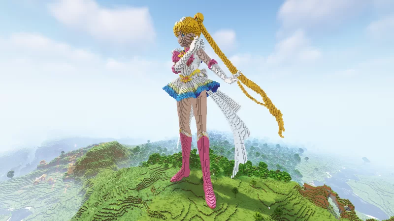 Minecraft Sailor Moon Statue Minecraft Map