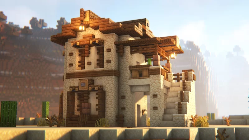 Small Desert House | Survival Build (Tutorial) Minecraft Map