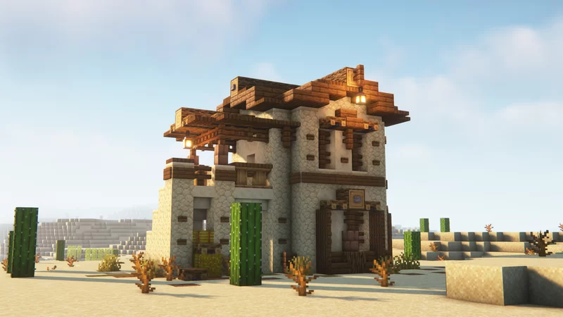Small Desert House | Survival Build (Tutorial) Minecraft Map