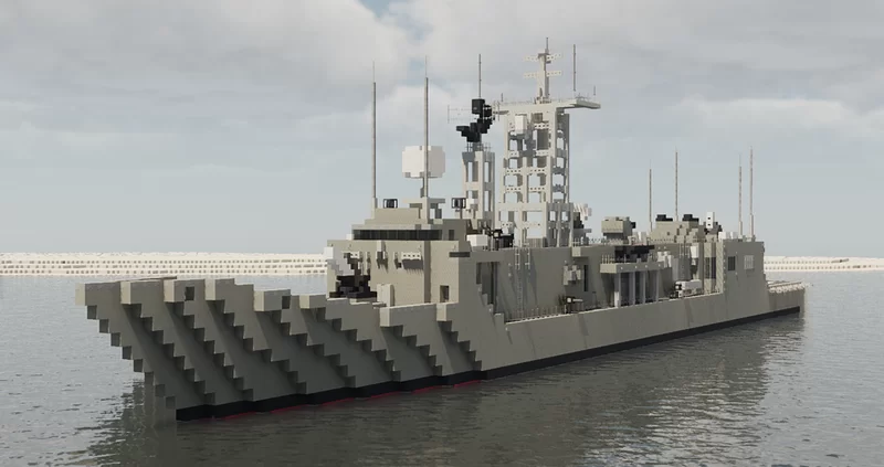 Oliver Hazard Perry Class Frigate Minecraft Map