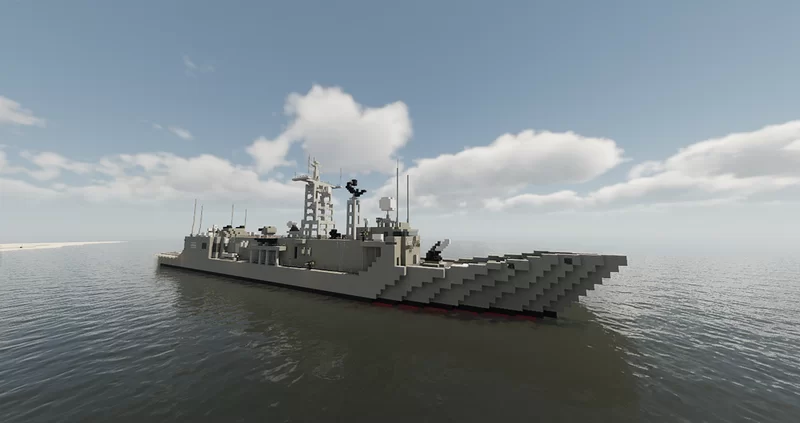 Oliver Hazard Perry Class Frigate Minecraft Map