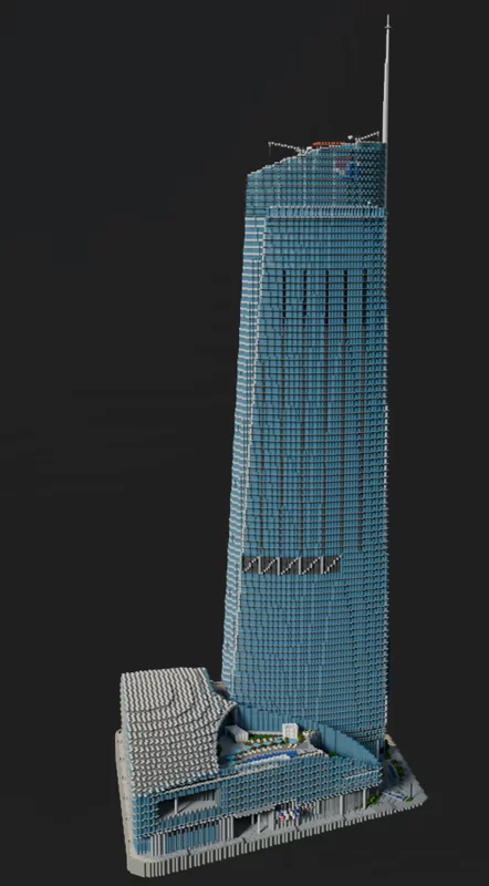 Wilshire Grand Center - Tallest Building in LA 1:1 Minecraft Map