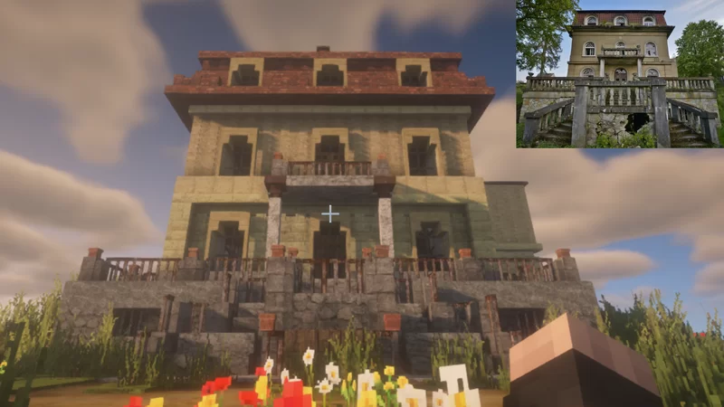 Bohemian Villa from 1920s 1:1 1.20+ Minecraft Map