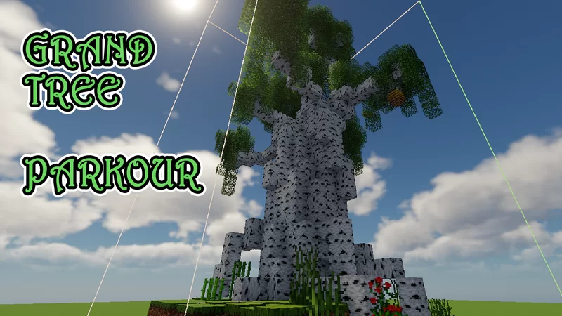 Big Birch Tree - Parkour Minecraft Map