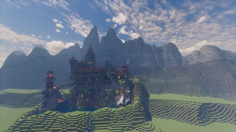 Mountain castle Minecraft Map