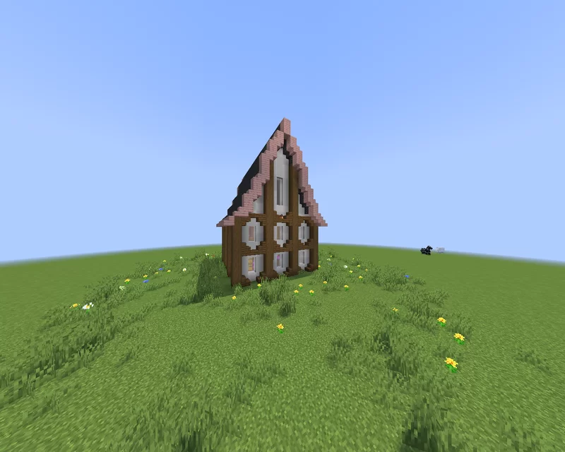 a small two-storey house Minecraft Map
