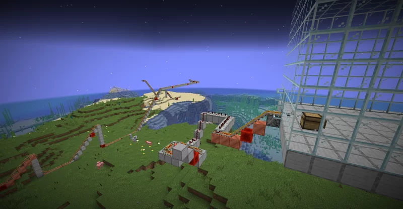 Minecart Circuit Minecraft Map