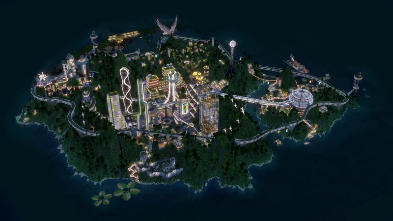 Solarpunk City - Java & Bedrock Minecraft Map