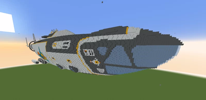 "Atlas Class Submarine" Subnautica; mod-made creation Minecraft Map